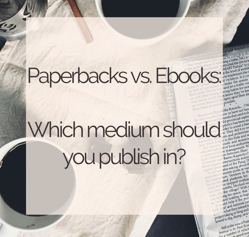 Paperbacks vs. E-books – An Article – Dystopian & Fairy Tales